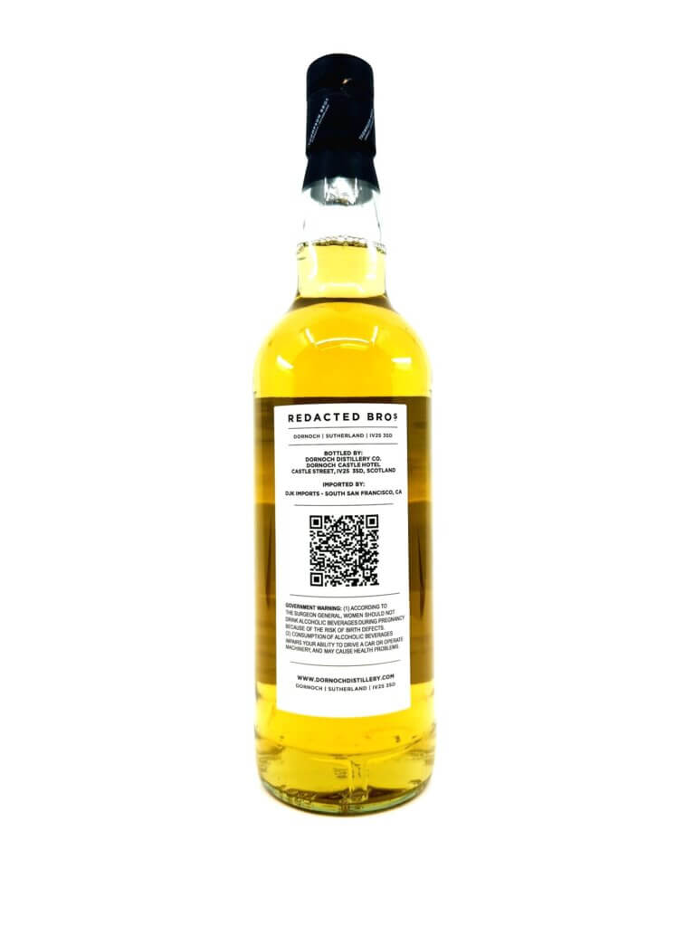 Thompson Bros. Redacted Bros SRV5 8YR Blended Malt Scotch | First Fill Spirits: Curate | Learn ...